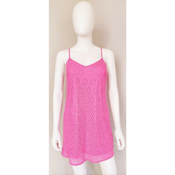 Lilly Pulitzer | Dresses | Lilly Pulitzer Dusk Slip Dress Xxs Pop Pink ...